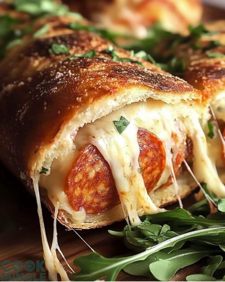 Cheesy Pepperoni Stromboli - Cook Mingle