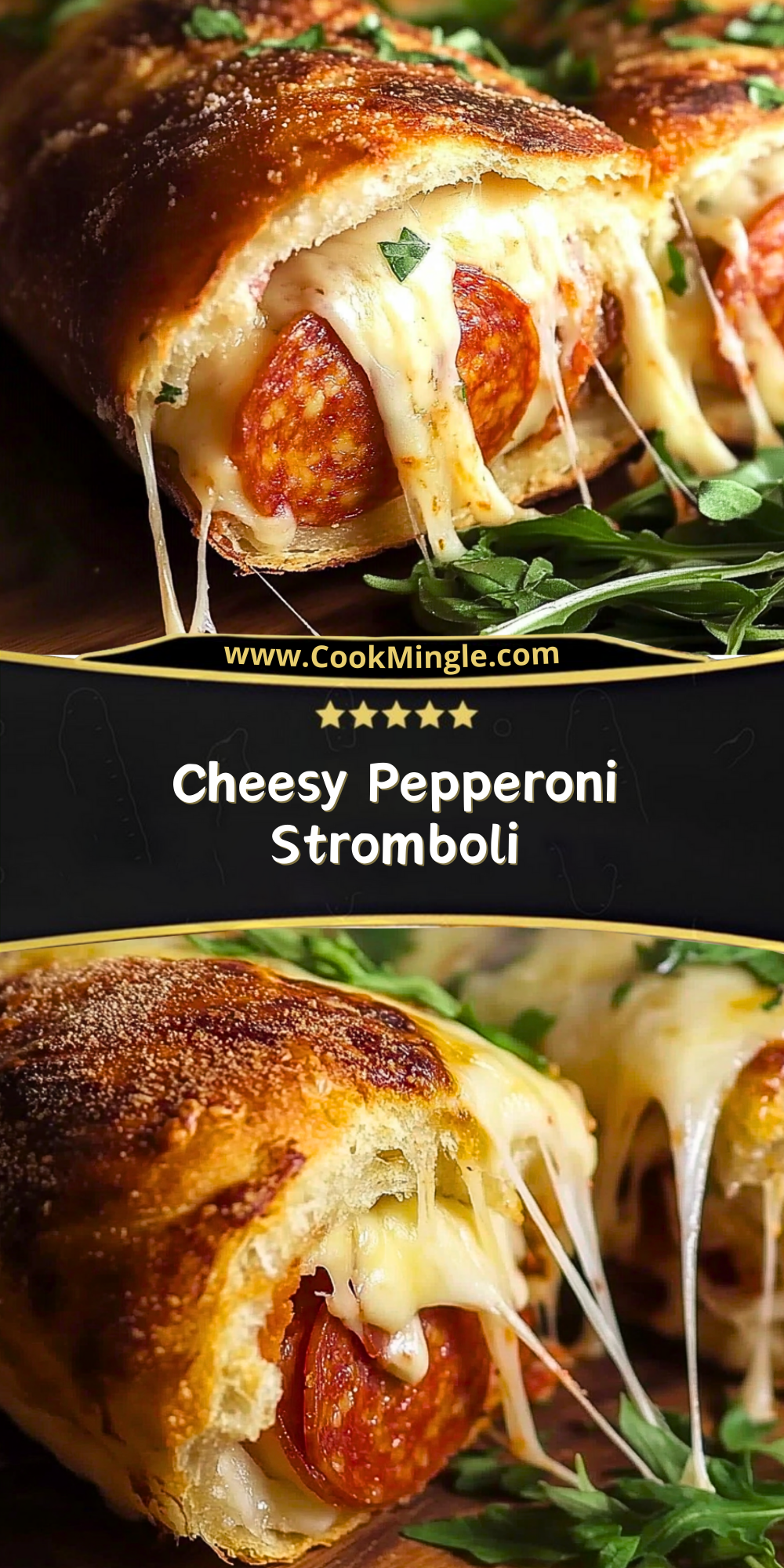 Cheesy Pepperoni Stromboli - Cook Mingle
