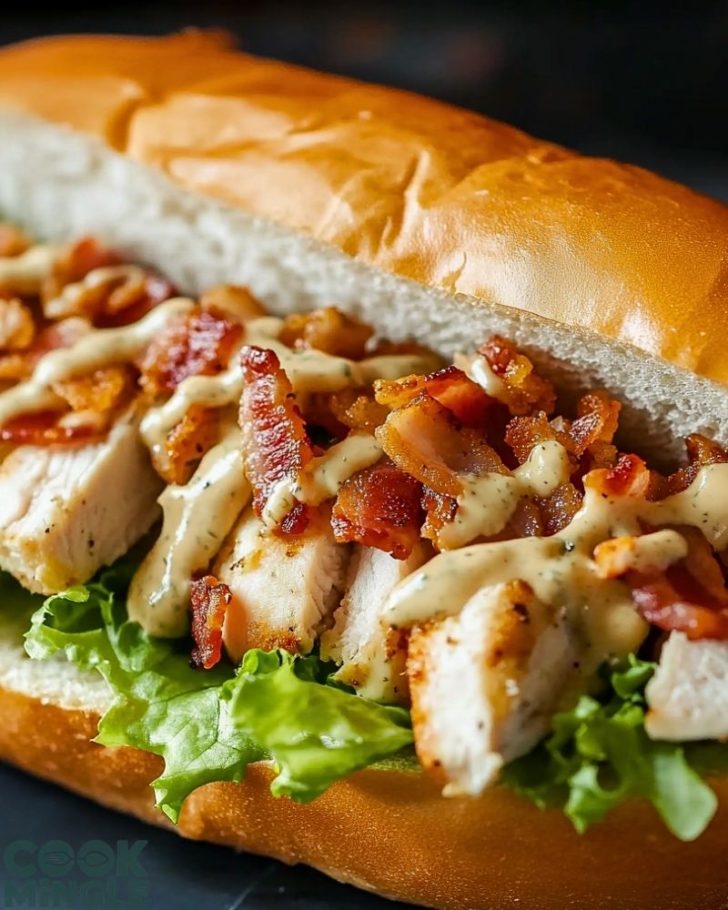 Chopped Chicken Bacon Ranch Sub - Cook Mingle