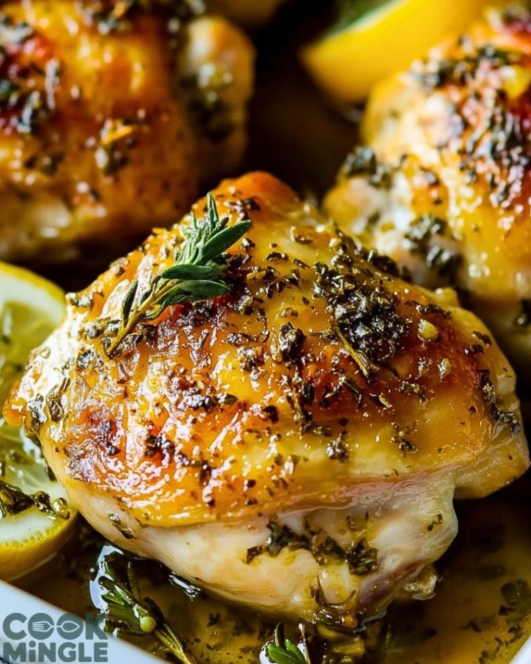 Savory Lemon Herb Roasted Chicken Thighs - Cook Mingle