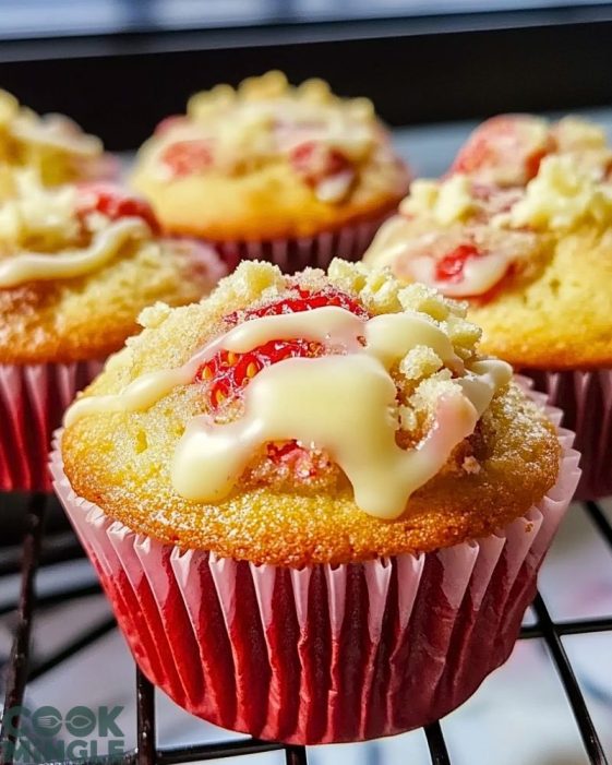 Decadent Strawberry White Chocolate Muffins - Cook Mingle