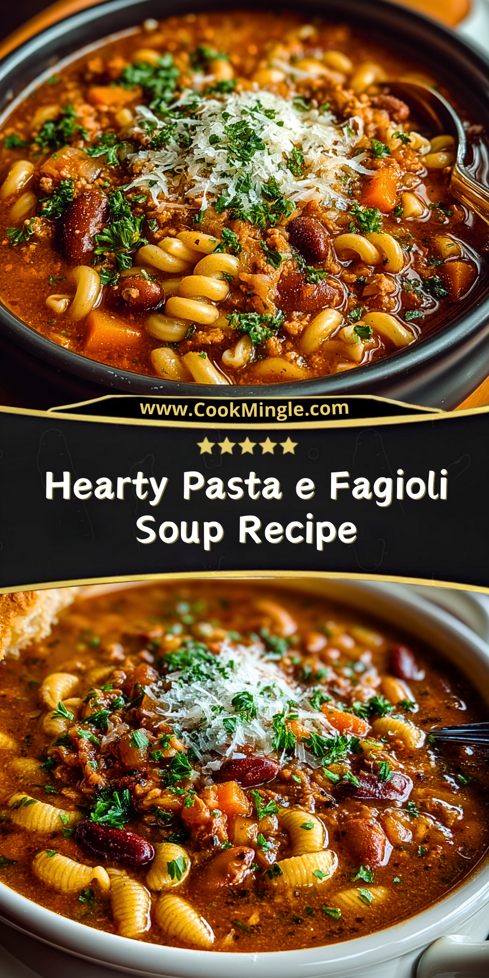 Hearty Pasta e Fagioli Soup Recipe - Cook Mingle
