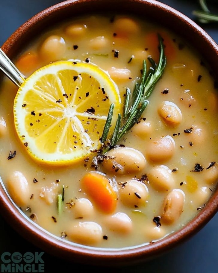 Lemon Rosemary Bean Soup - Cook Mingle