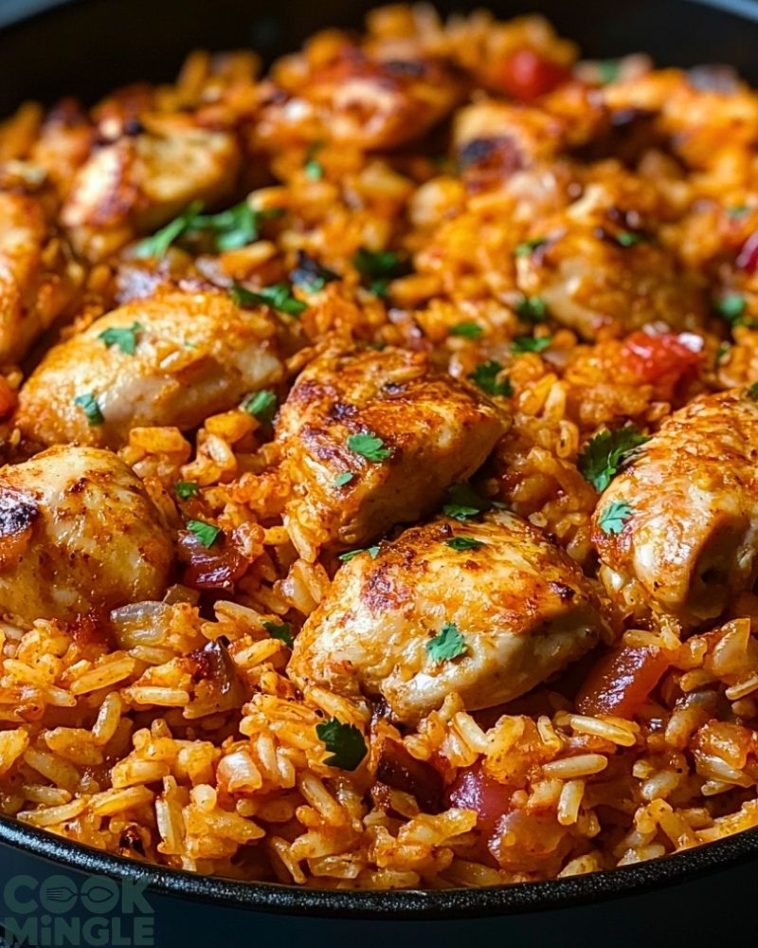 One-Pan Smoky Spicy Chicken & Rice Bake - Cook Mingle