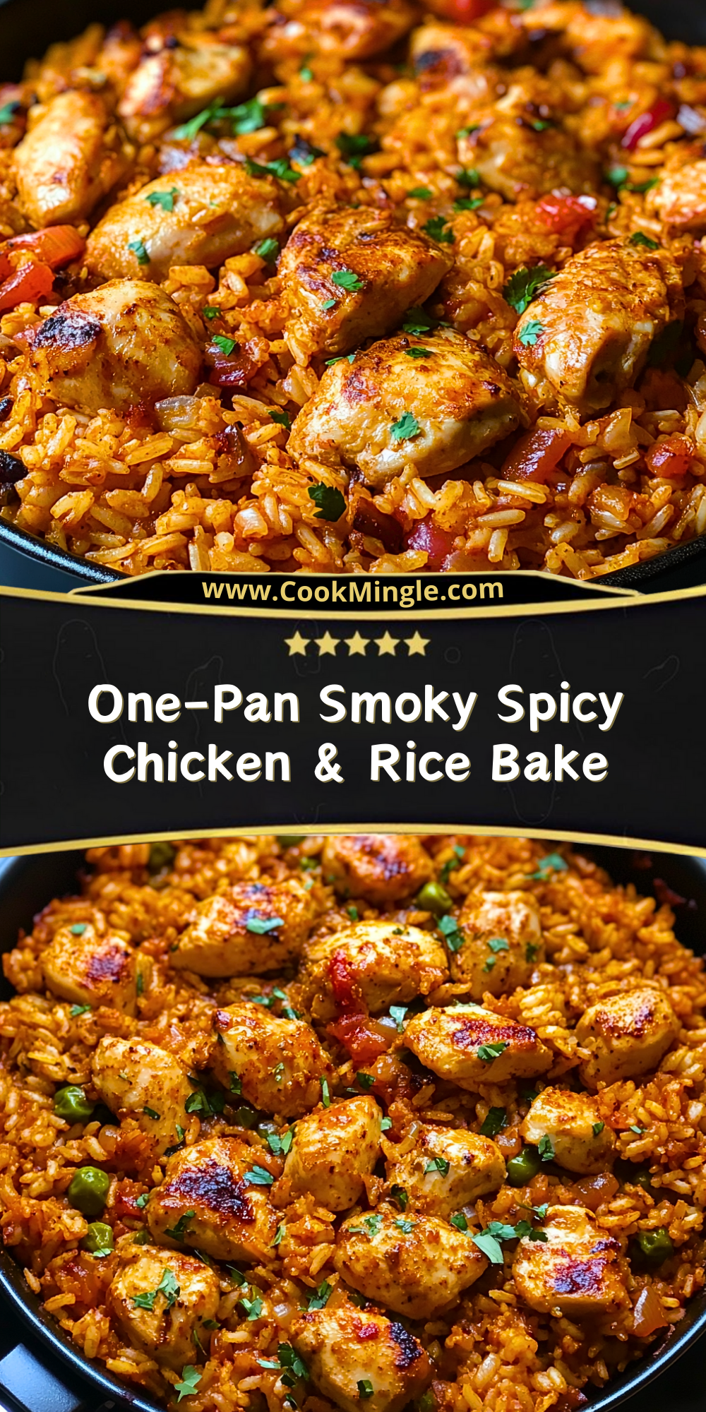One-Pan Smoky Spicy Chicken & Rice Bake - Cook Mingle