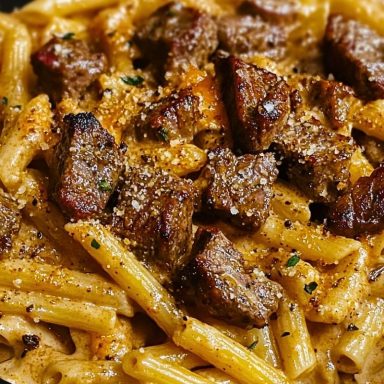 One-Pot Creamy Sweet & Smoky Maple Cajun Steak Pasta - Cook Mingle