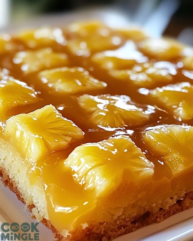 Pineapple Glazed Poke Cake - Cook Mingle