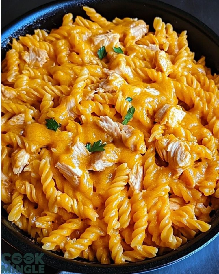 Smoky BBQ Chicken & Cheddar Pasta Skillet - Cook Mingle