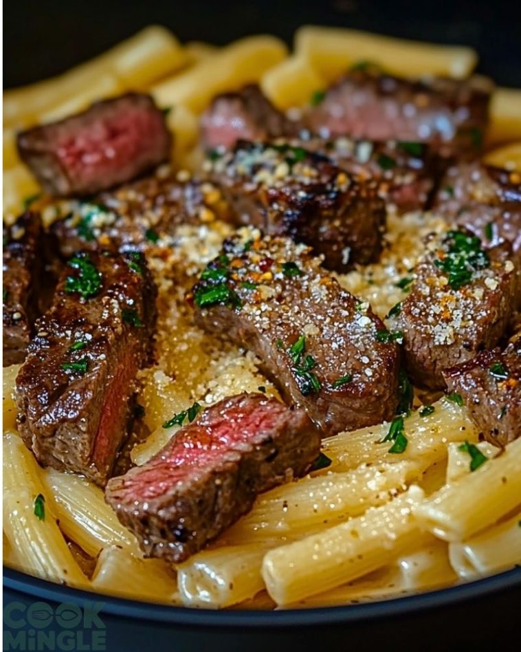 Ultimate One-Pan Creamy Honey Butter Steak Pasta - Cook Mingle