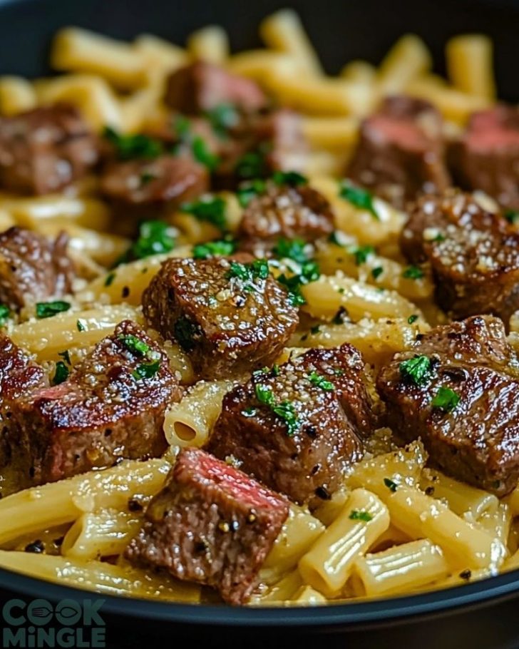 Ultimate One-Pan Creamy Honey Butter Steak Pasta - Cook Mingle
