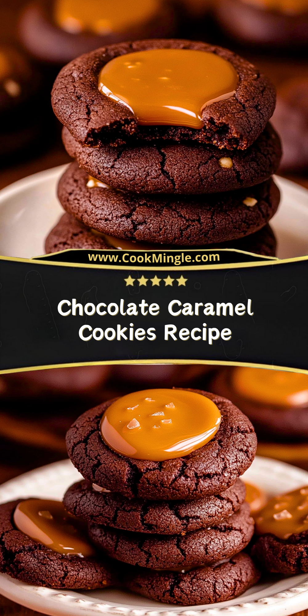 Chocolate Caramel Cookies Recipe - Cook Mingle