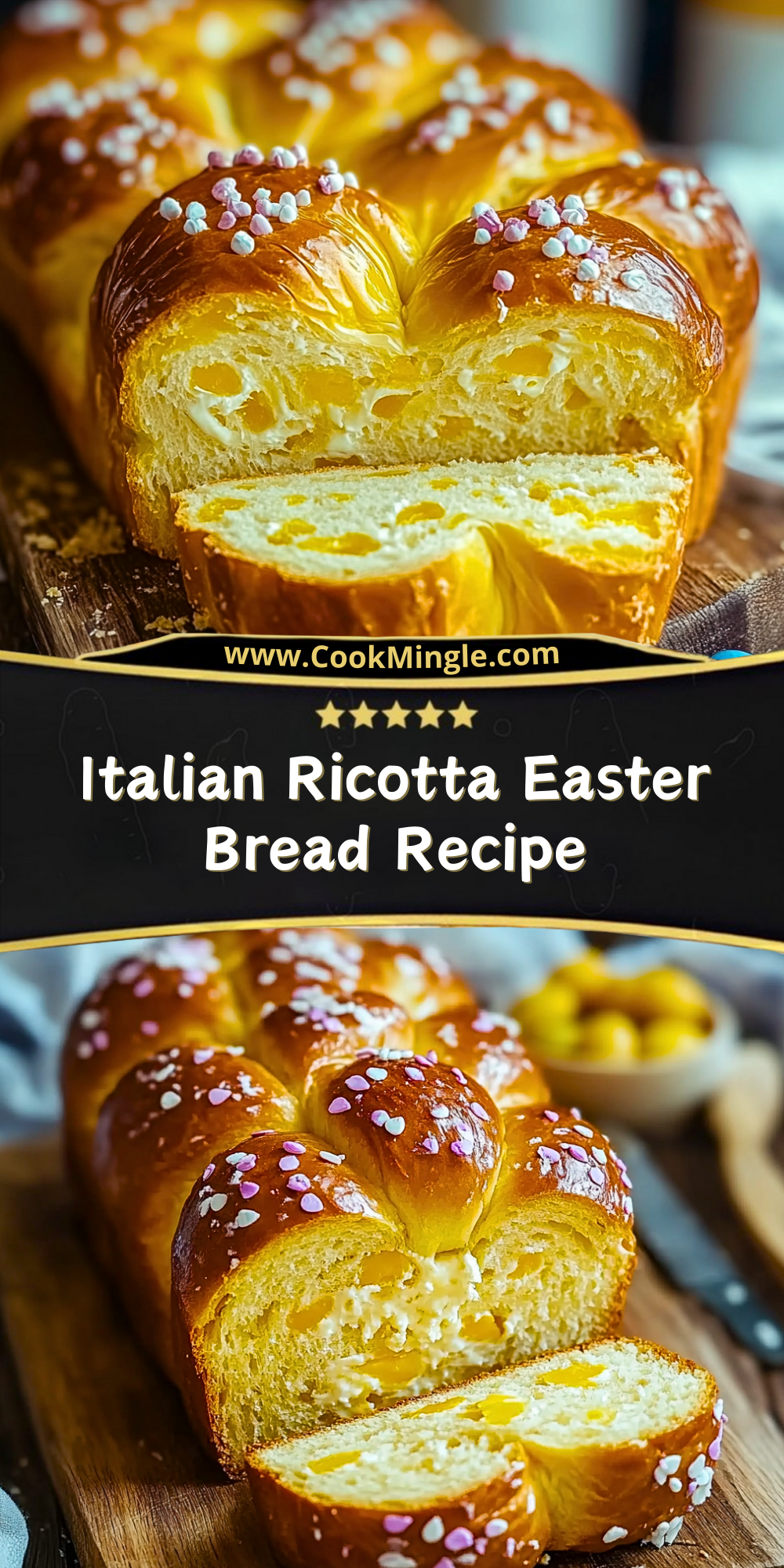 Italian Ricotta Easter Bread - Cook Mingle