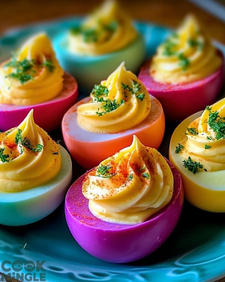 Rainbow Deviled Eggs - Cook Mingle