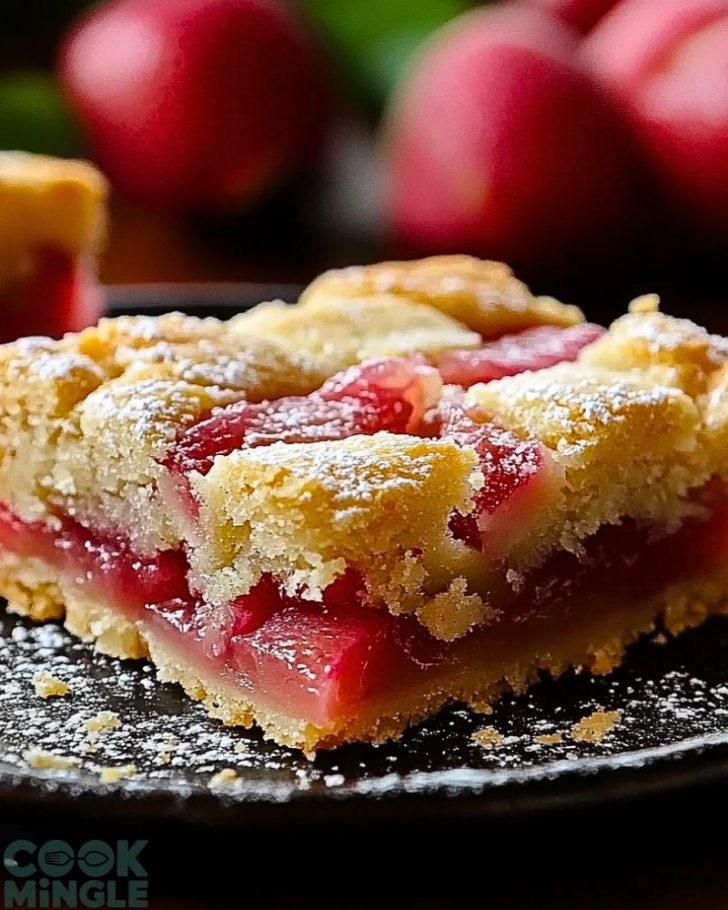 Rhubarb Shortbread Bars Recipe - Cook Mingle