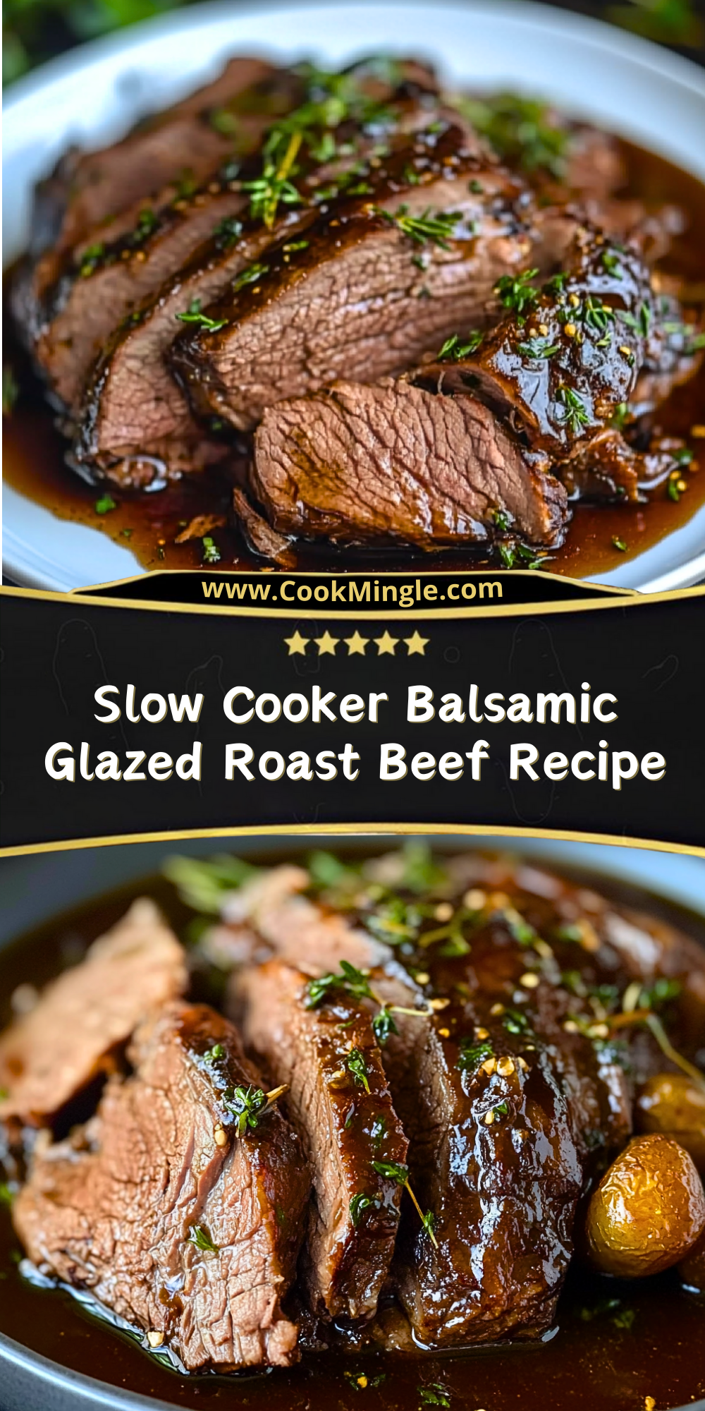 Slow Cooker Balsamic Glazed Roast Beef Recipe - Cook Mingle
