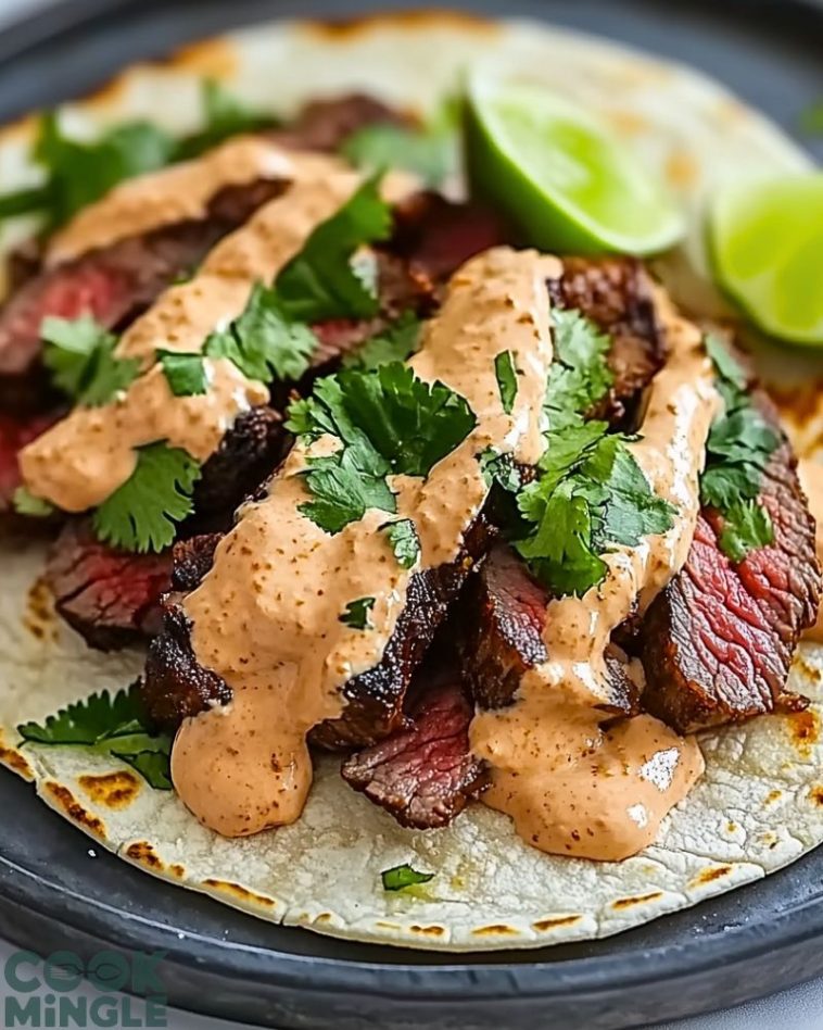 Steak Tacos with Chipotle Crema - Cook Mingle