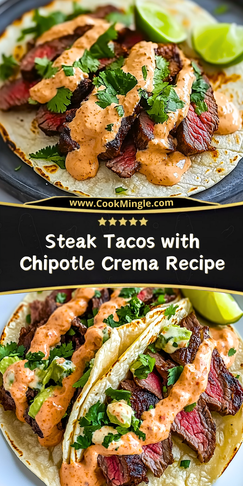 Steak Tacos with Chipotle Crema - Cook Mingle