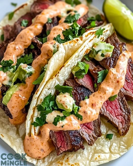 Steak Tacos with Chipotle Crema - Cook Mingle