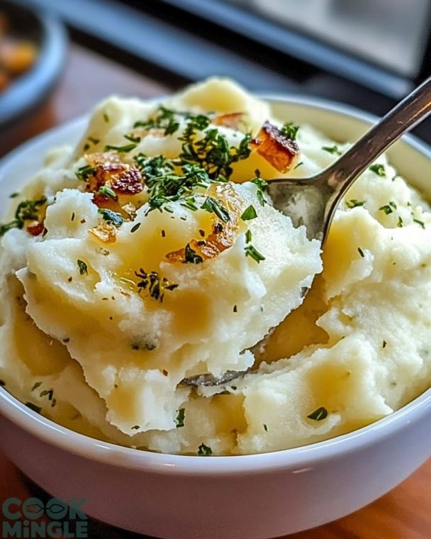 Creamy Garlic and Herb Mashed Potatoes - Cook Mingle