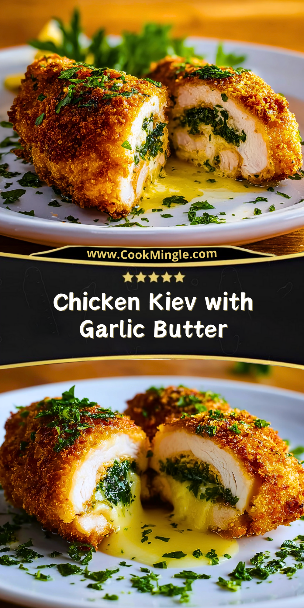Chicken Kiev with Garlic Butter - Cook Mingle