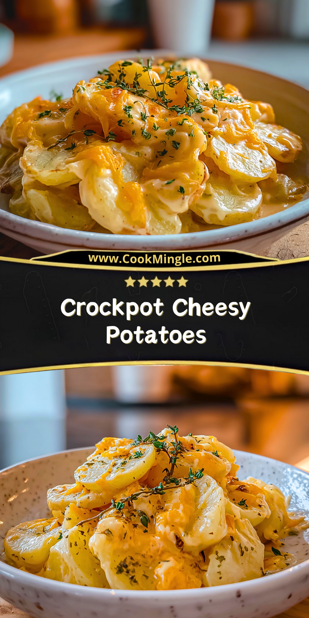 Crockpot Cheesy Potatoes - Cook Mingle