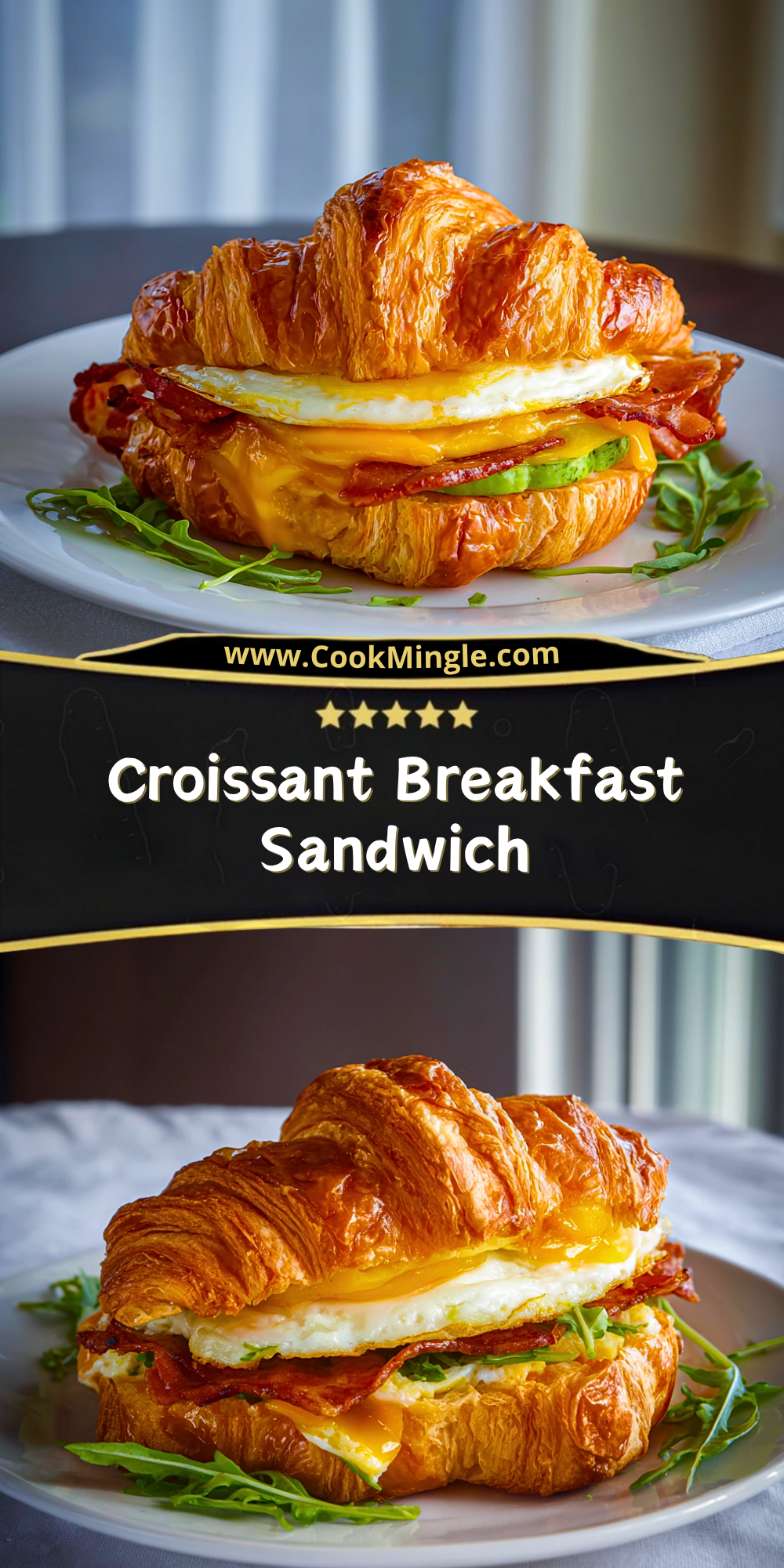 Croissant Breakfast Sandwich - Cook Mingle