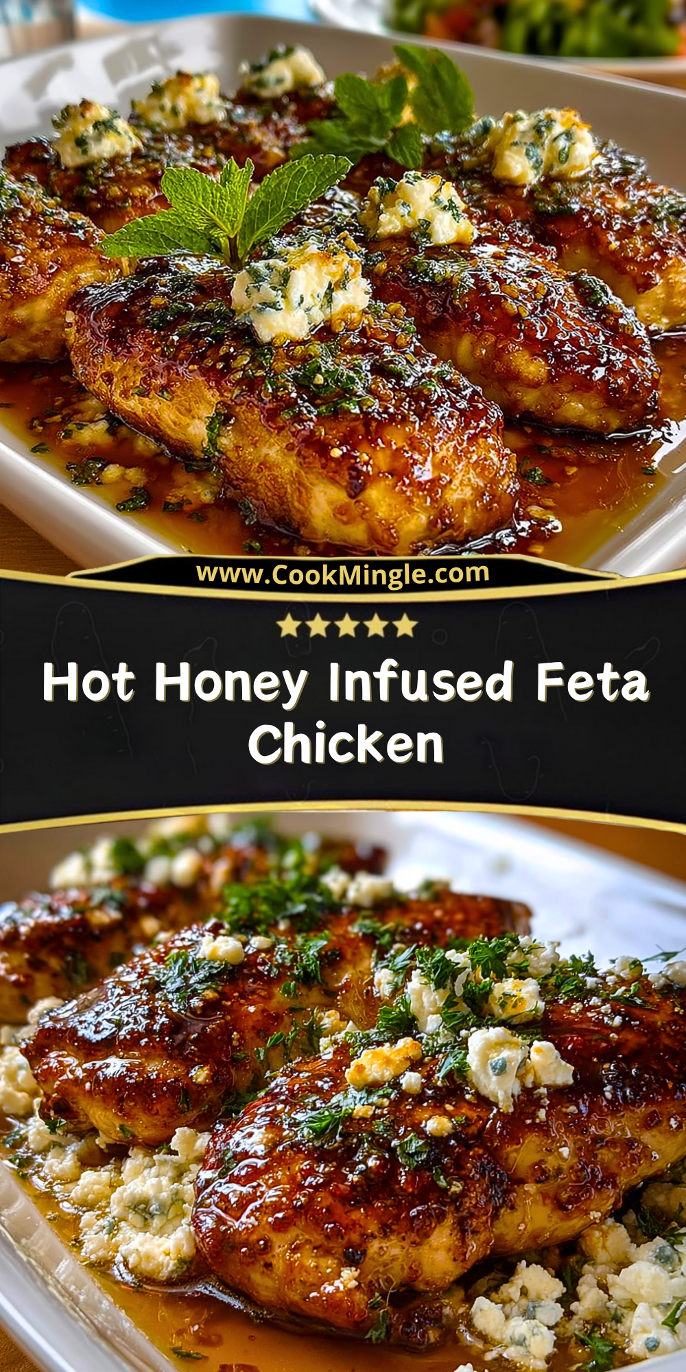 Hot Honey Infused Feta Chicken - Cook Mingle