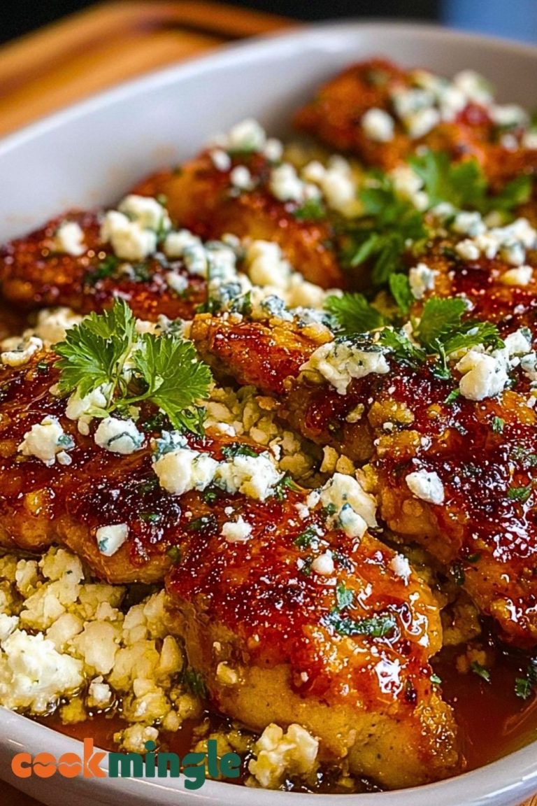Hot Honey Infused Feta Chicken - Cook Mingle