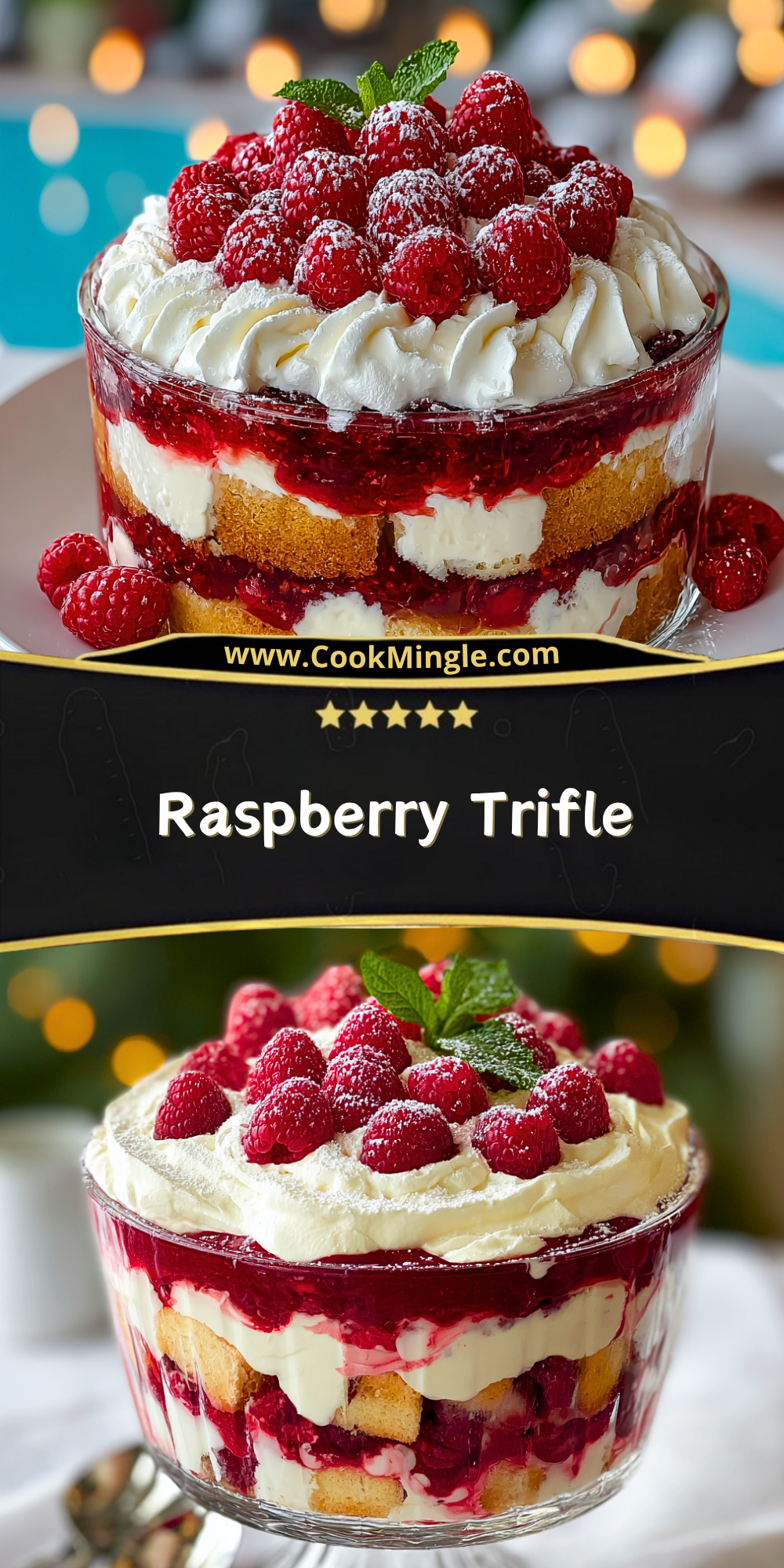 Raspberry Trifle - Cook Mingle