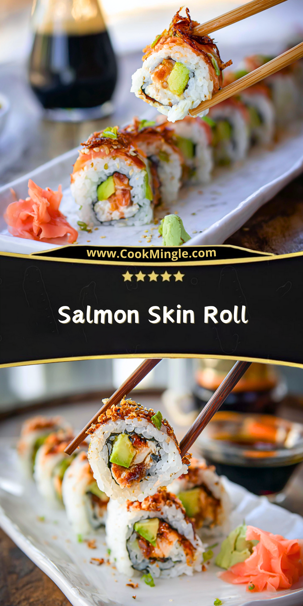 Salmon Skin Roll - Cook Mingle