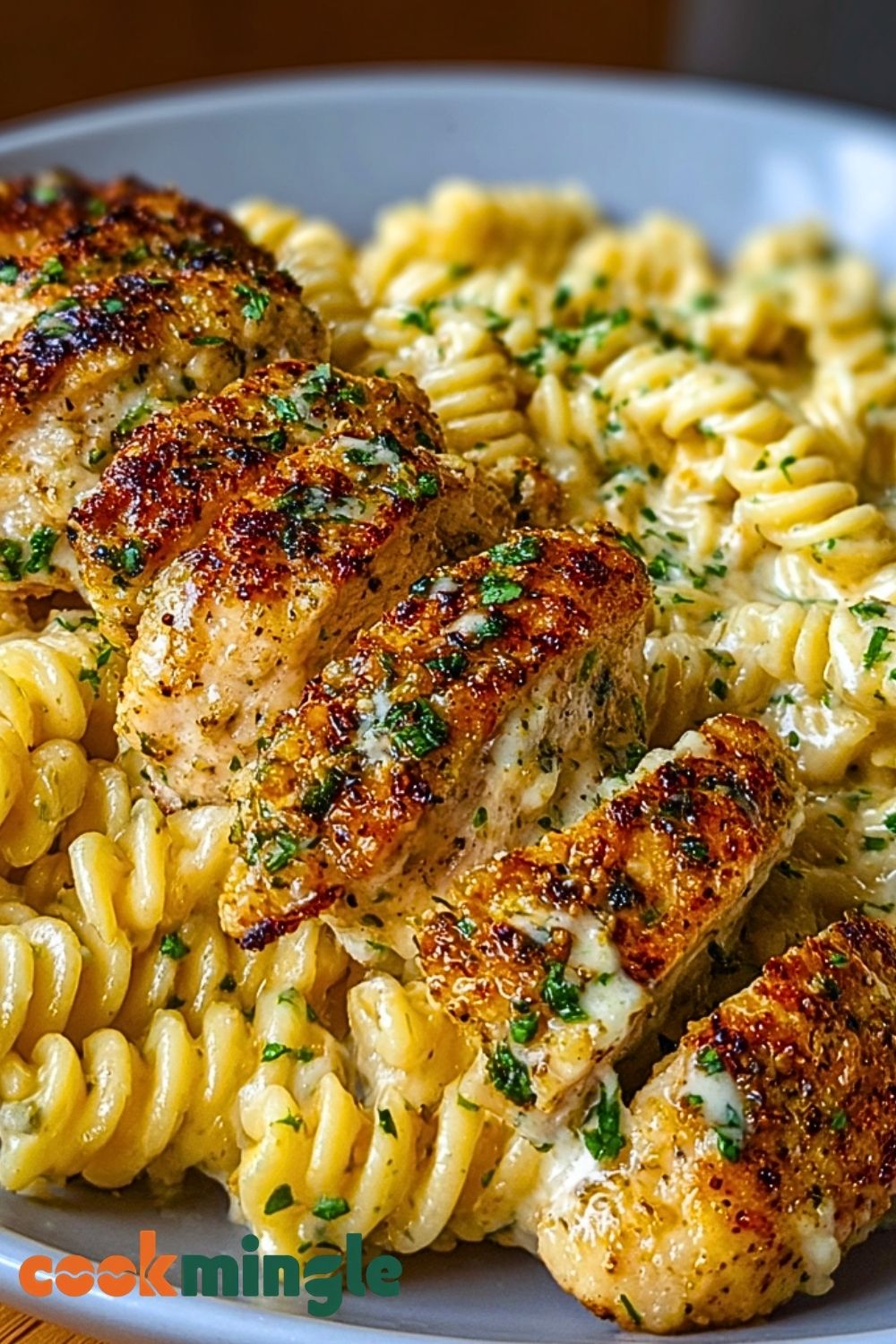 Ultimate Creamy Garlic Parmesan Chicken and Cheesy Twisted Pasta Recipe ...