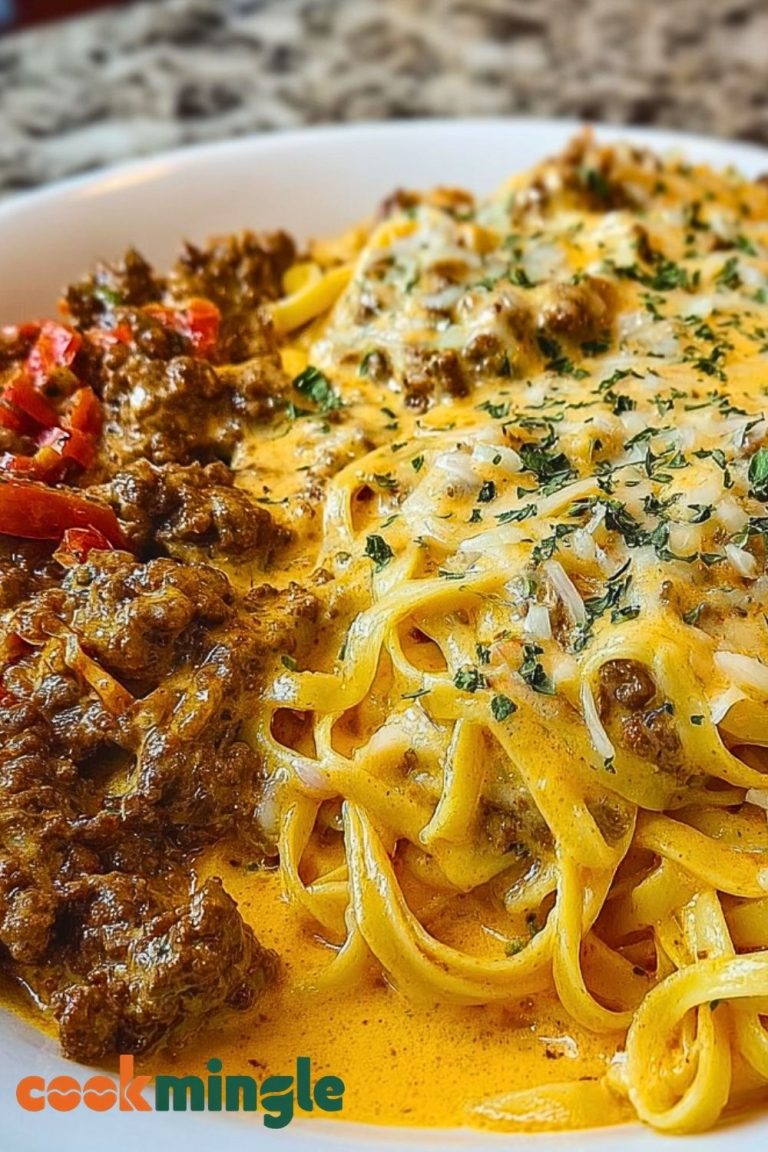 Cajun Beef Linguine In Creamy Velveeta Parmesan Garlic Sauce Cook Mingle