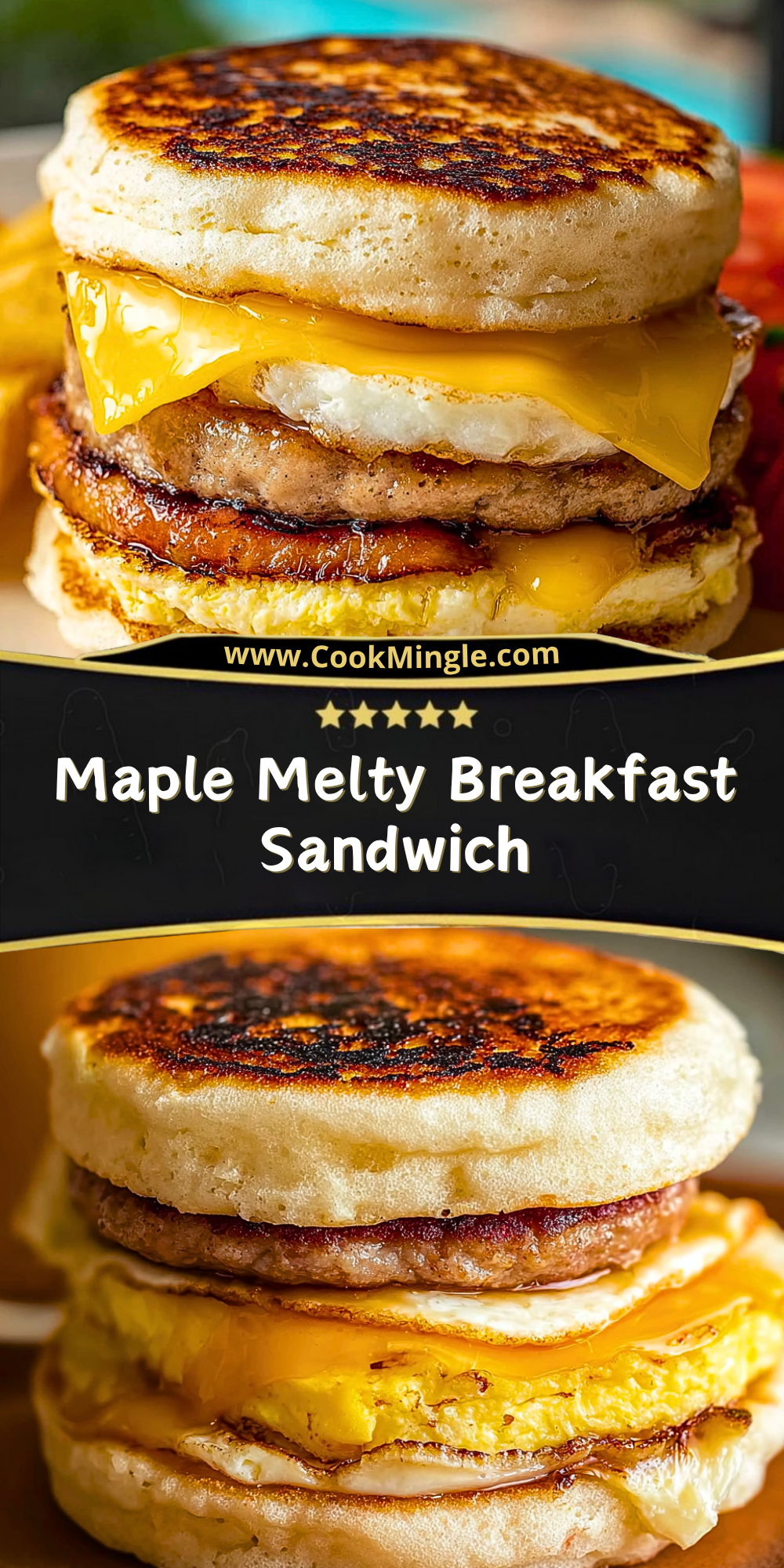 Maple Melty Breakfast Sandwich - Cook Mingle