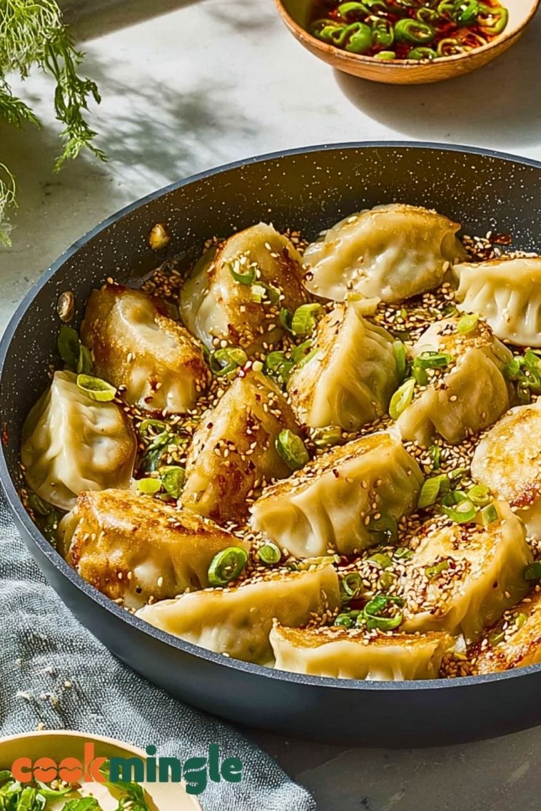 One Pan Dumpling Dinner - Cook Mingle