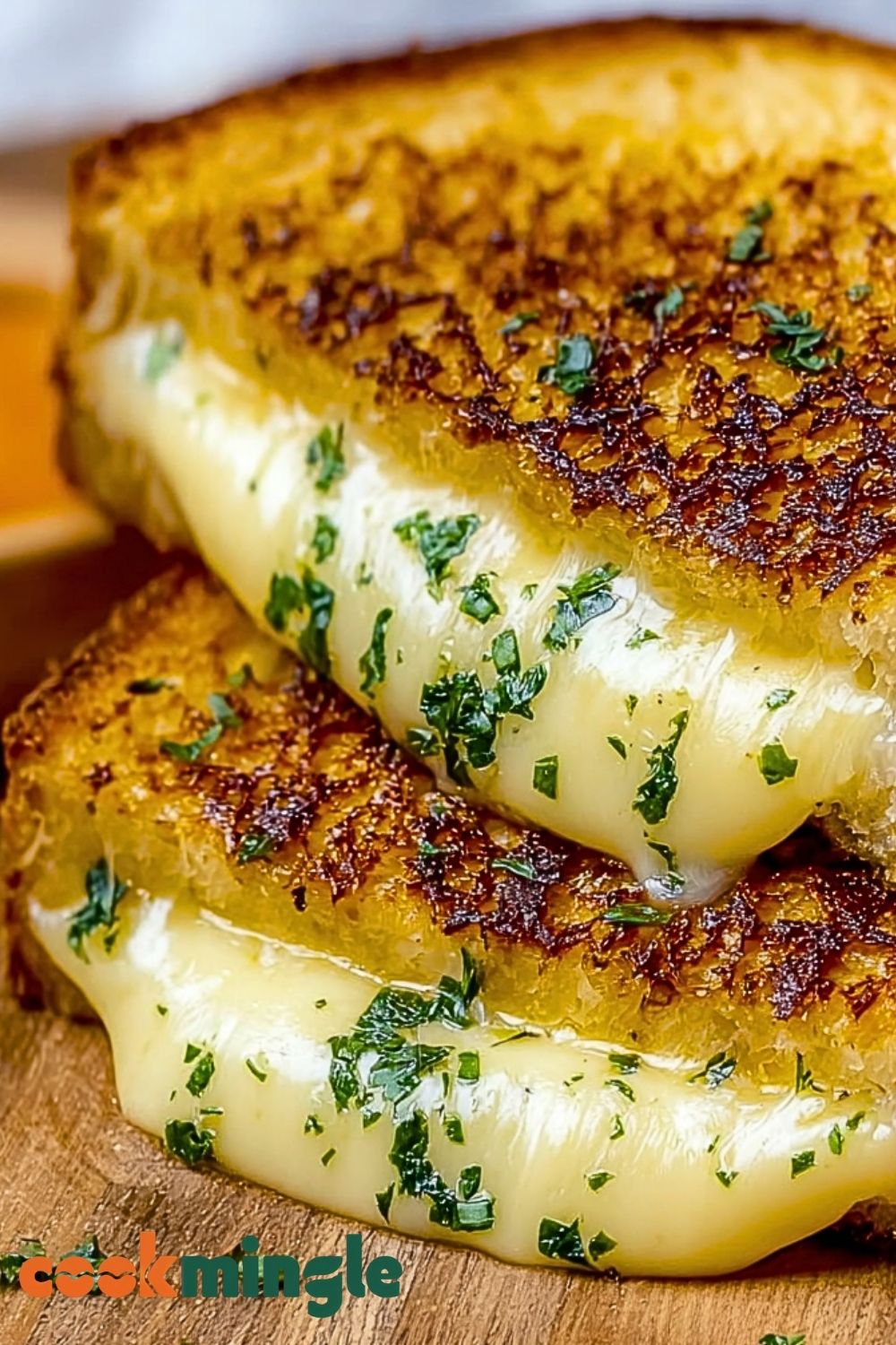 Garlic Grilled Cheese - Cook Mingle